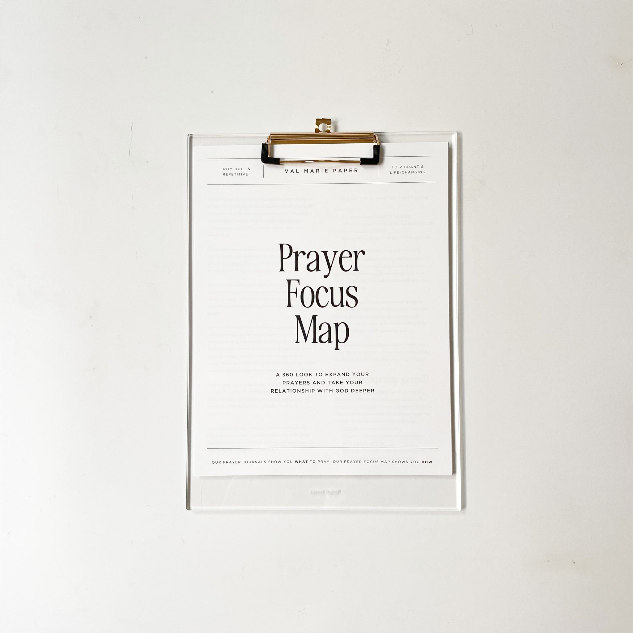 Prayer Focus Map PDF – Val Marie Paper